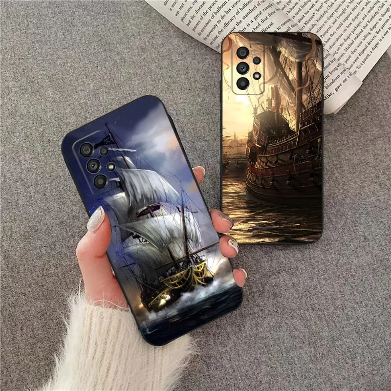 Sailing-pirate-ship-Phone-Case-For-Samsung-A91-A81-A73-A72-A71-A30S-A20 ...