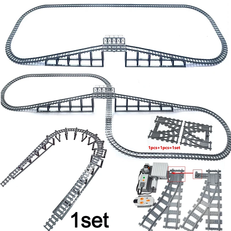 Lego City Trains Train Track Rail Straight Rails | City Train Track ...