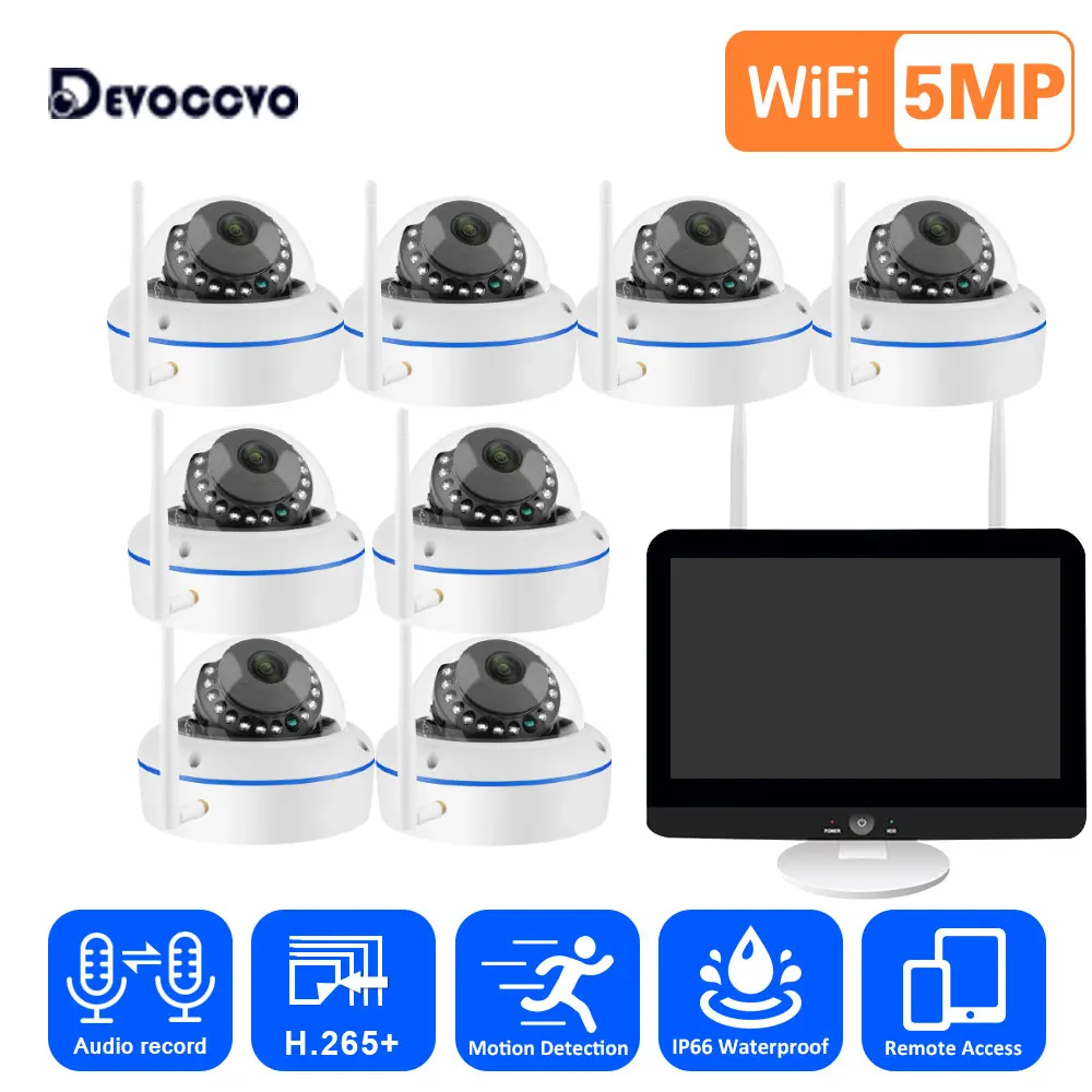 5MP-Wifi-Dome-Camera-Security-System-8CH-12-5-LCD-Screen-Monitor-NVR ...