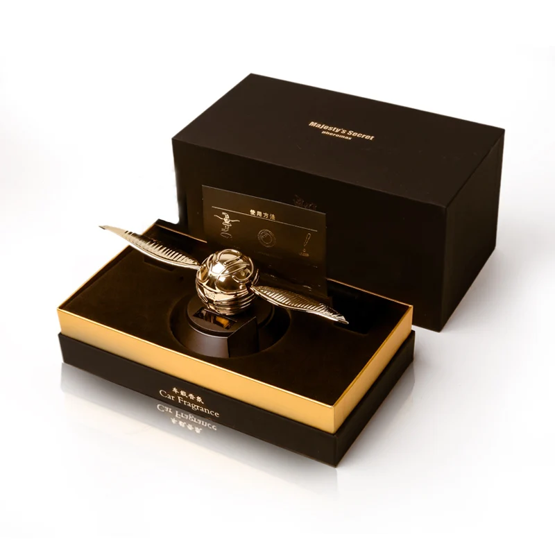 Solar Angel Wing Gold Color Snitch Ball Car Dashboard Ornament Air ...