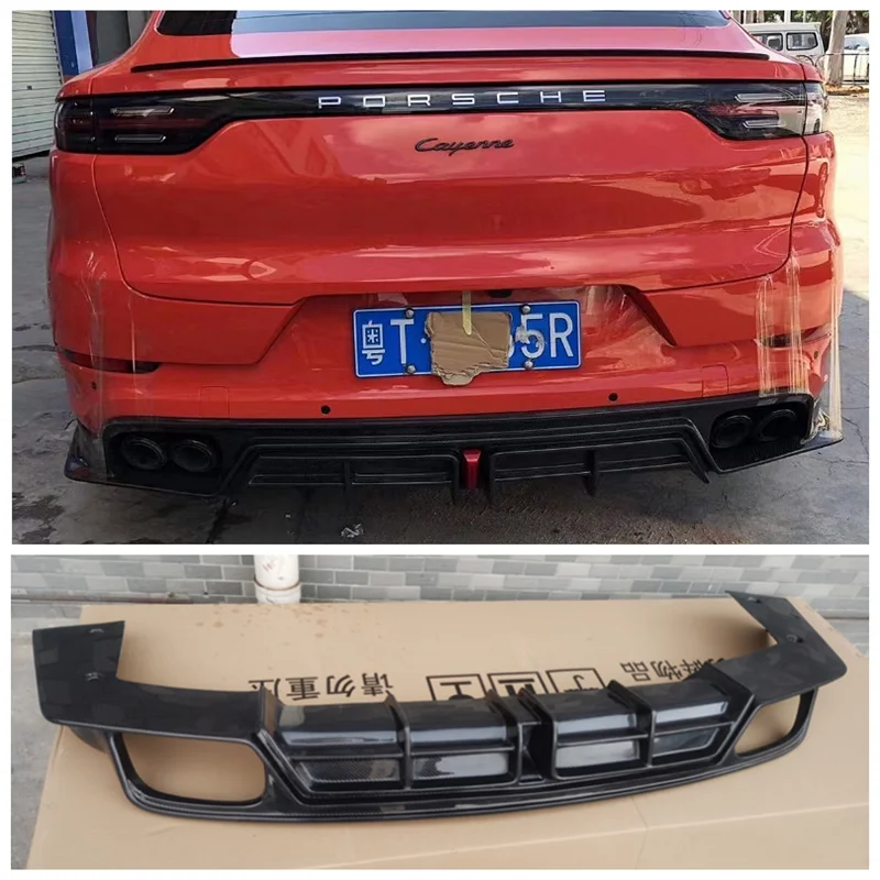 High-Quality-Carbon-Fiber-Rear-Trunk-Bumper-Diffuser-Splitters ...