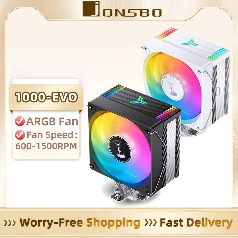 JONSBO-CR-1000EVO-CPU-Cooler-120mm-ARGB-PWM-CPU-Cooling-Fan-4-Heat ...