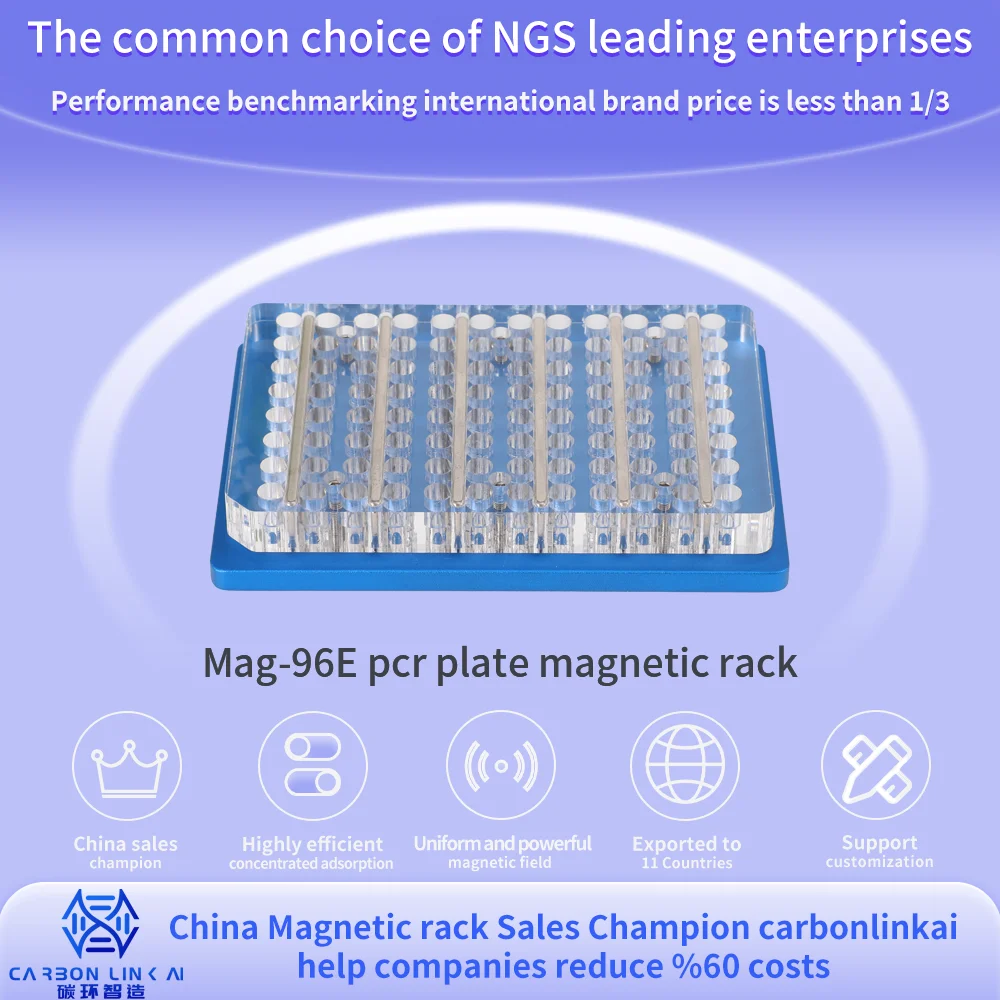 China Sales Champion Mag-96E 0.2 ml magnetic rack magnetic separation ...