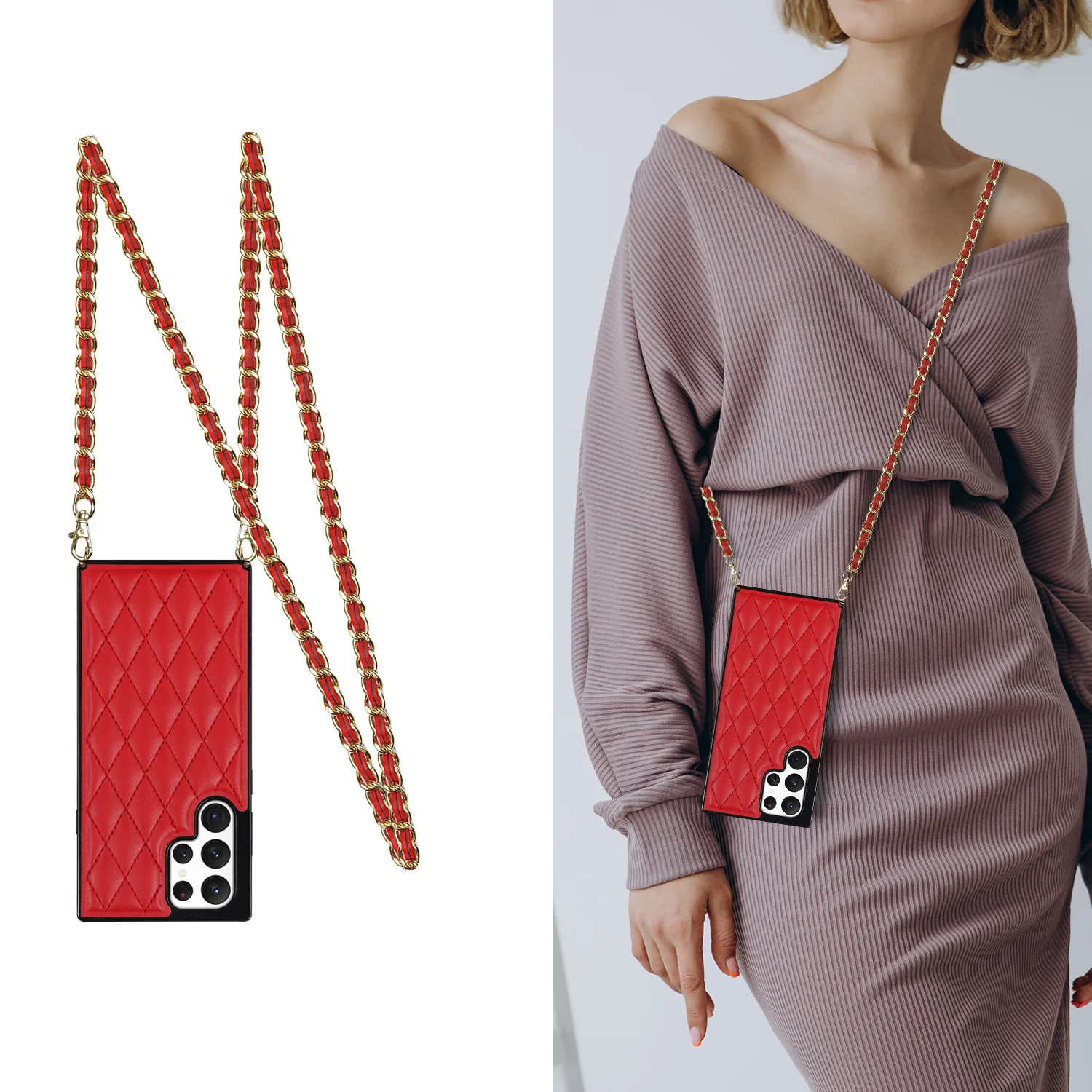 Square-Crossbody-Phone-Case-for-Samsung-Galaxy-S22-S20-S21-FE-Plus-Note ...