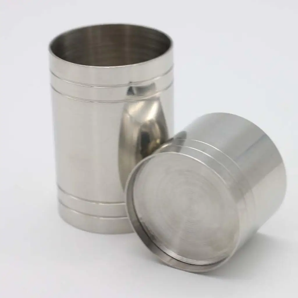 2pcs Stainless Steel Thimble Measures 25ml Bar Measures, Measuring Cups ...