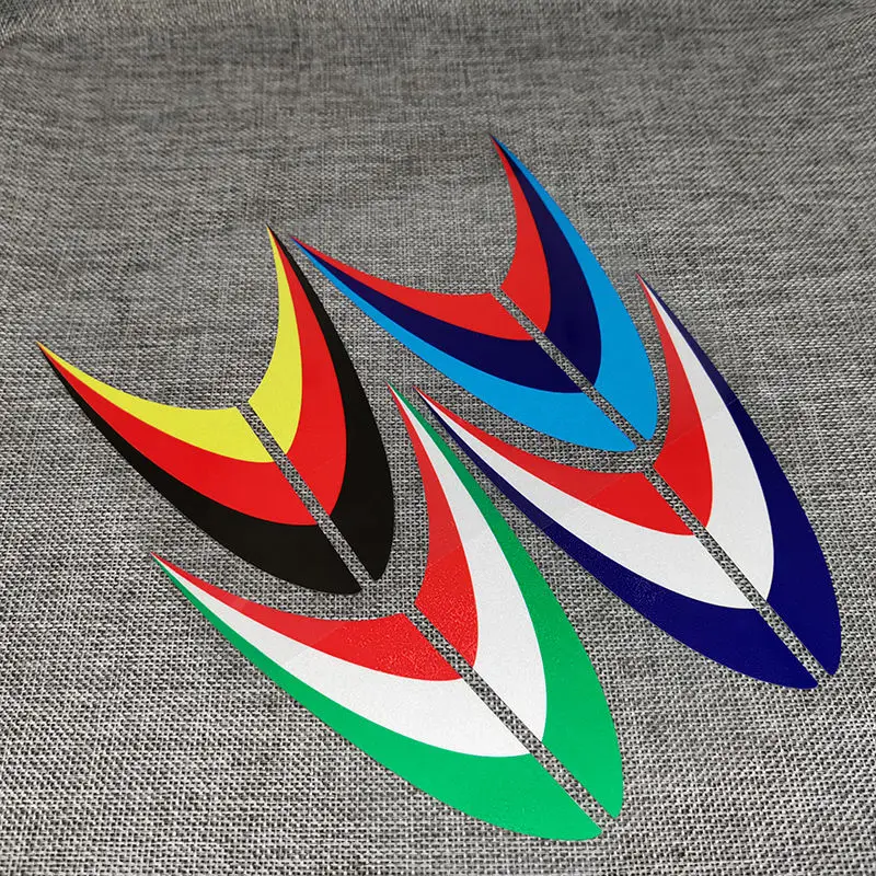 Motorcycle decals Electric car decals France Germany Italy tricolor ...