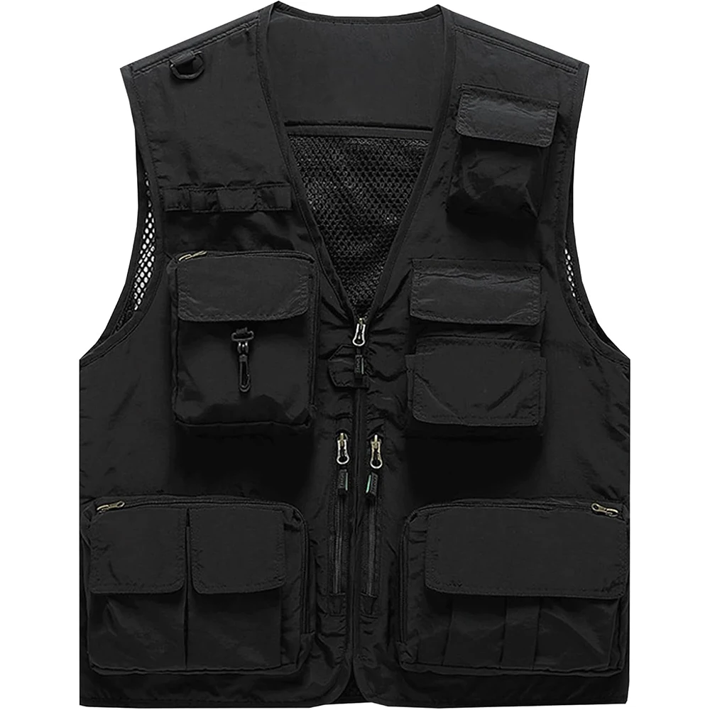 Outdoor Vest Camping Work Summer Casual Lightweight Outdoor Fishing ...