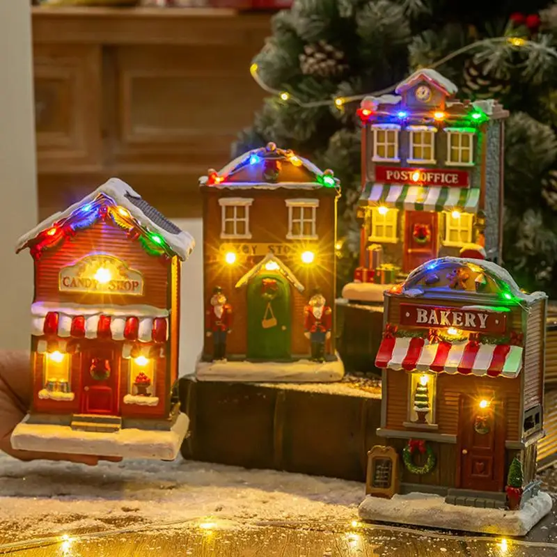 Christmas-Village-Buildings-Christmas-Town-Houses-Light-Up-Winter ...