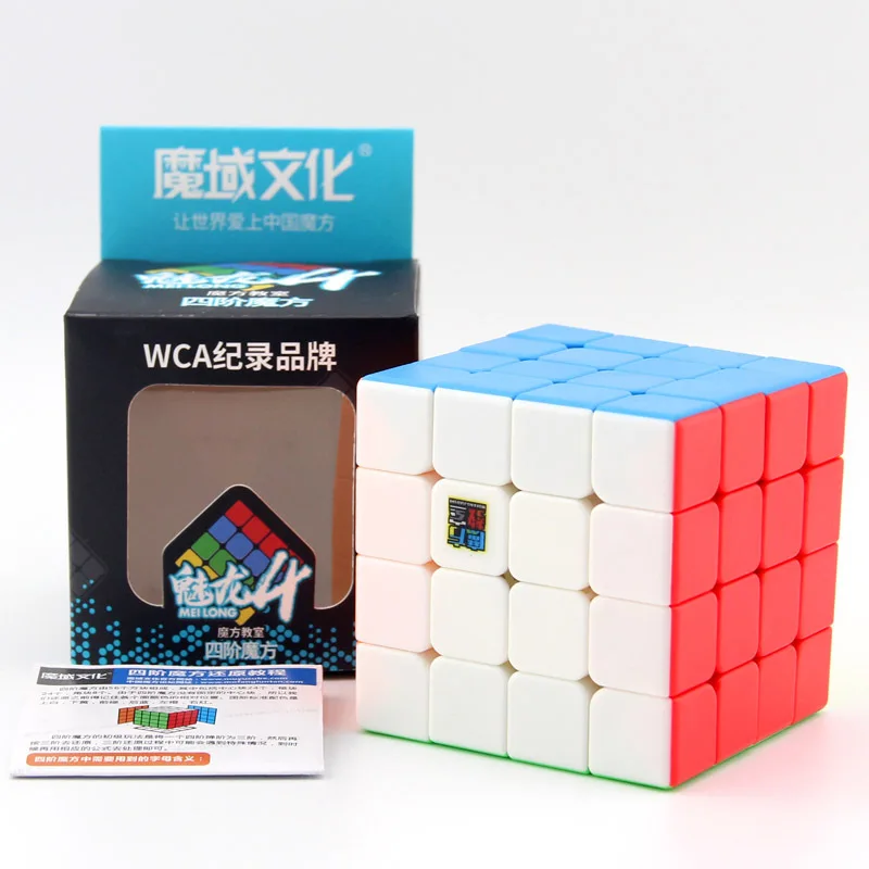 Moyu-Meilong-4-Magic-Cube-Stickerless-Professional-Puzzle-MeiLong-MFJS ...