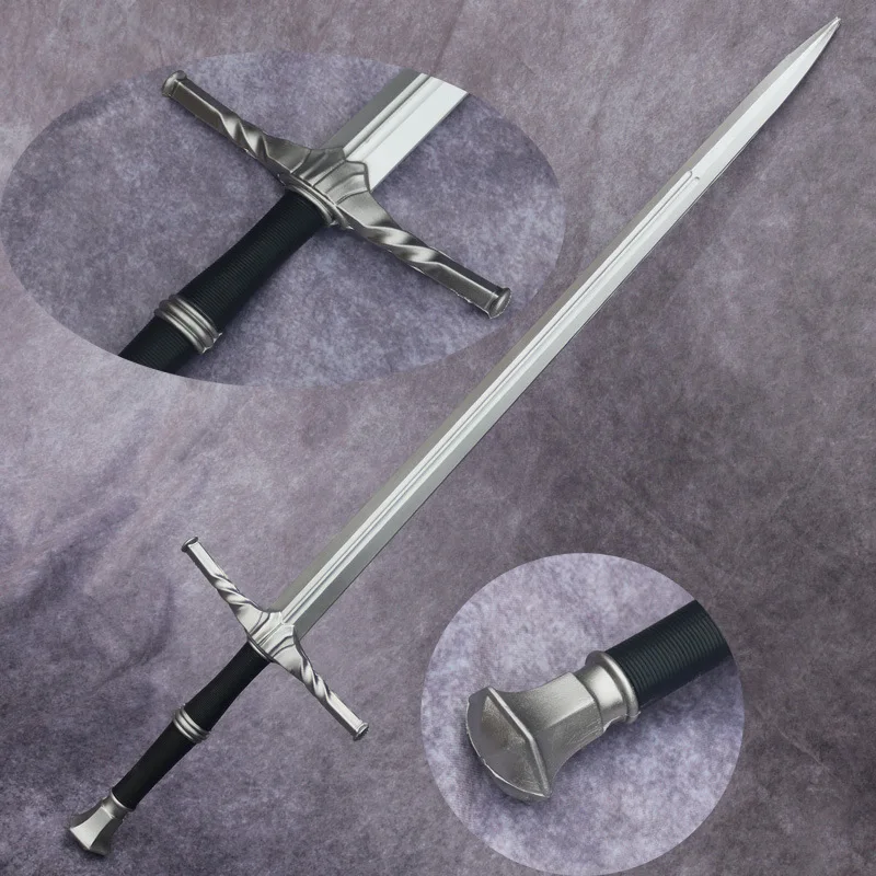105cm-Geralt-White-Wolf-Steel-Sword-Wild-Hunt-Weapon-Game-Peripheral-PU ...
