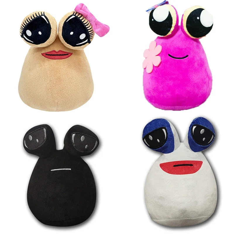 8.6inch/22cm Pou Alien Plush Pink Smiling Face Plush Toy Furdiburb ...