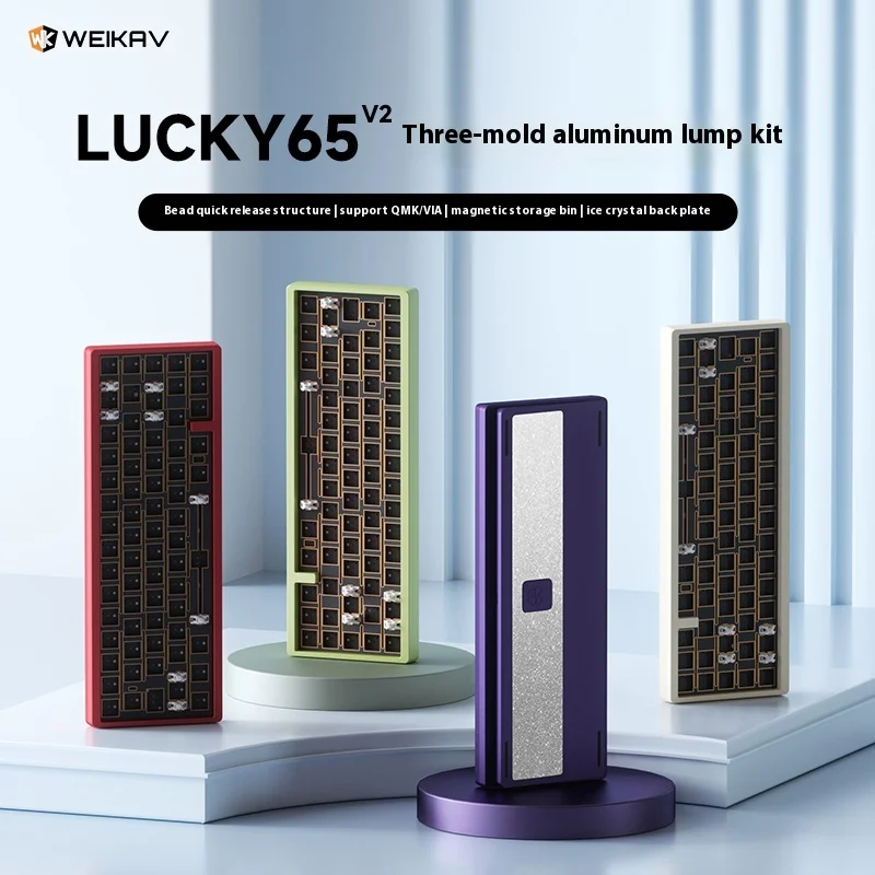 Weikav-Lucky65-V2-Kit-de-teclado-mec-nico-de-3-modos-junta-Usb-2-4g ...