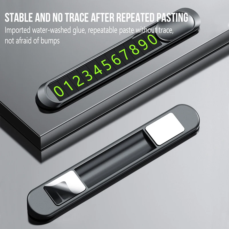 1pcs-Hidden-Car-Styling-Temporary-Parking-Card-Plate-Telephone-Number ...
