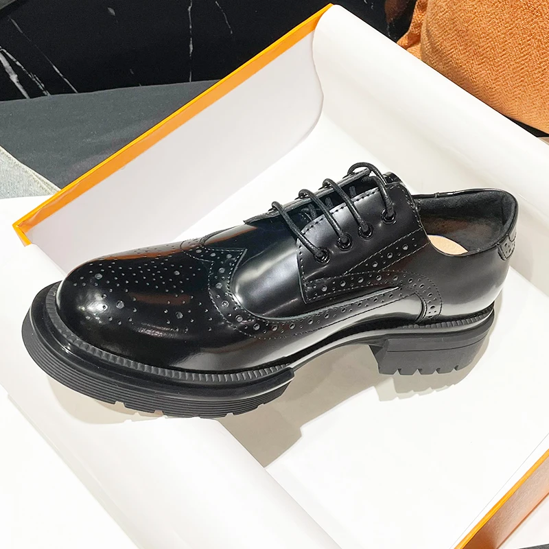 Zapatos-Brogue-de-piel-aut-ntica-para-hombre-calzado-brit-nico-de-alta ...