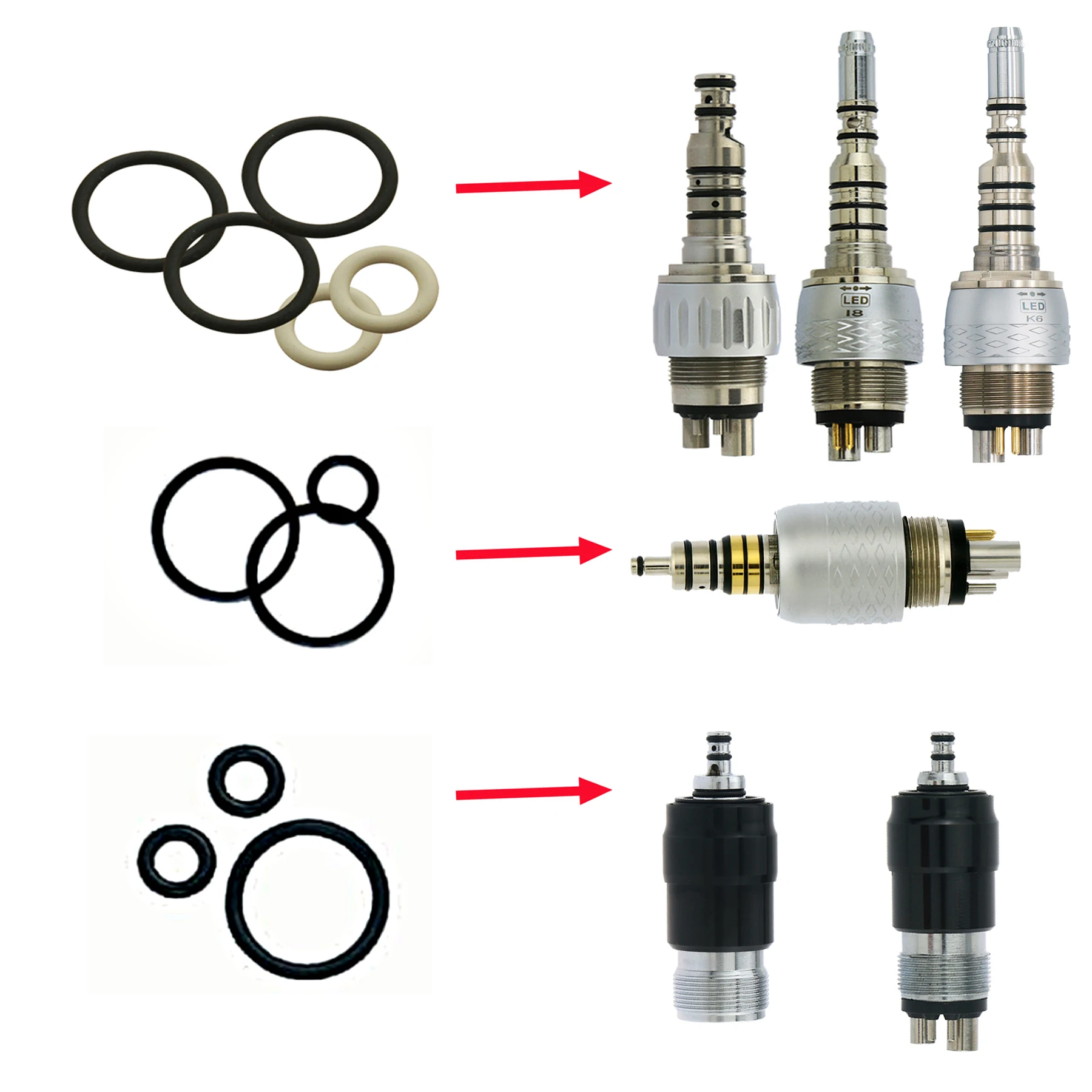 Dental-Handpiece-Accessories-Seal-O-Rings-For-Kavo-Multiflex-WH-NSK ...