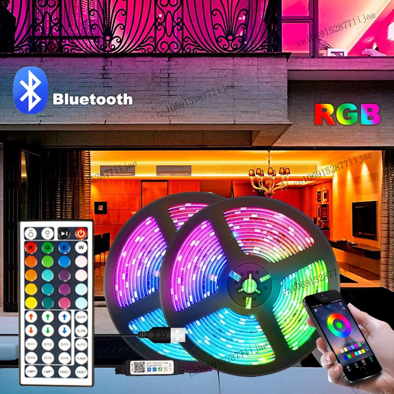 LED Stirp Bedroom Decoration LED 1m 5m 10m 15m 20m 30m Bluetooth Remote ...