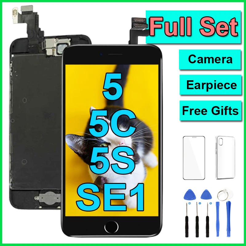 Full-Set-Display-For-iPhone-5-5C-5S-SE-2016-SE1-LCD-Screen-Replacement ...