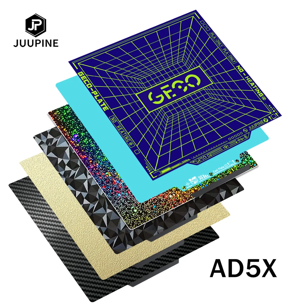 For Flashforge Ad5x Build Plate Smooth Hologram Plate Textured PEI ...
