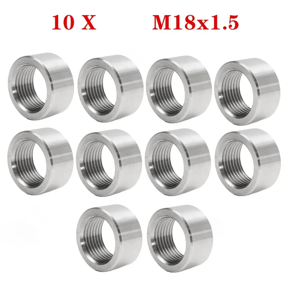 10X-304-Stainless-Steel-M18x1-5-Exhaust-Weld-On-Nut-For-Lambda-Boss-O2 ...
