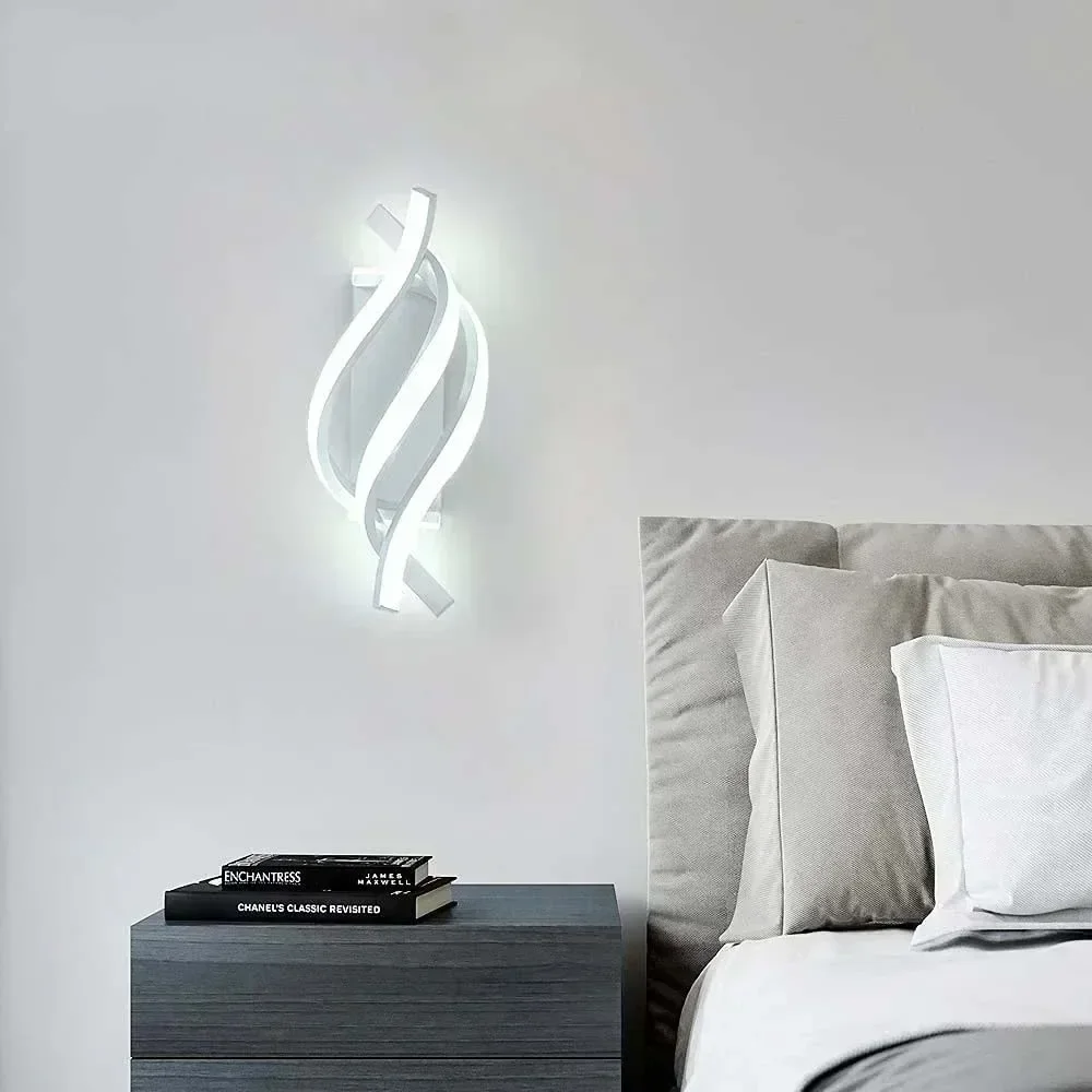 Moderno-led-arandela-design-curvo-espiral-l-mpada-de-parede-para-sala ...