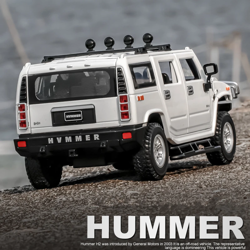 1/24 HUMMER H2 Alloy Car Model Diecasts & Toy Metal Off-road Vehicles ...