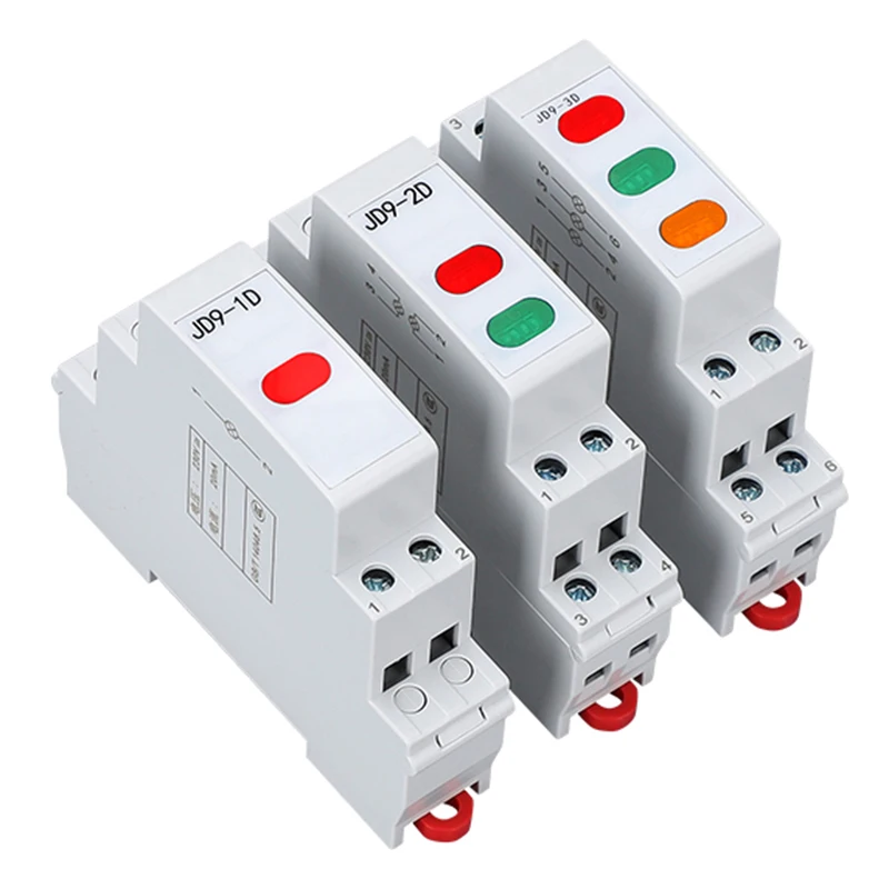 Din-Rail-type-Power-indicator-light-LED-signal-light-220v-24v ...