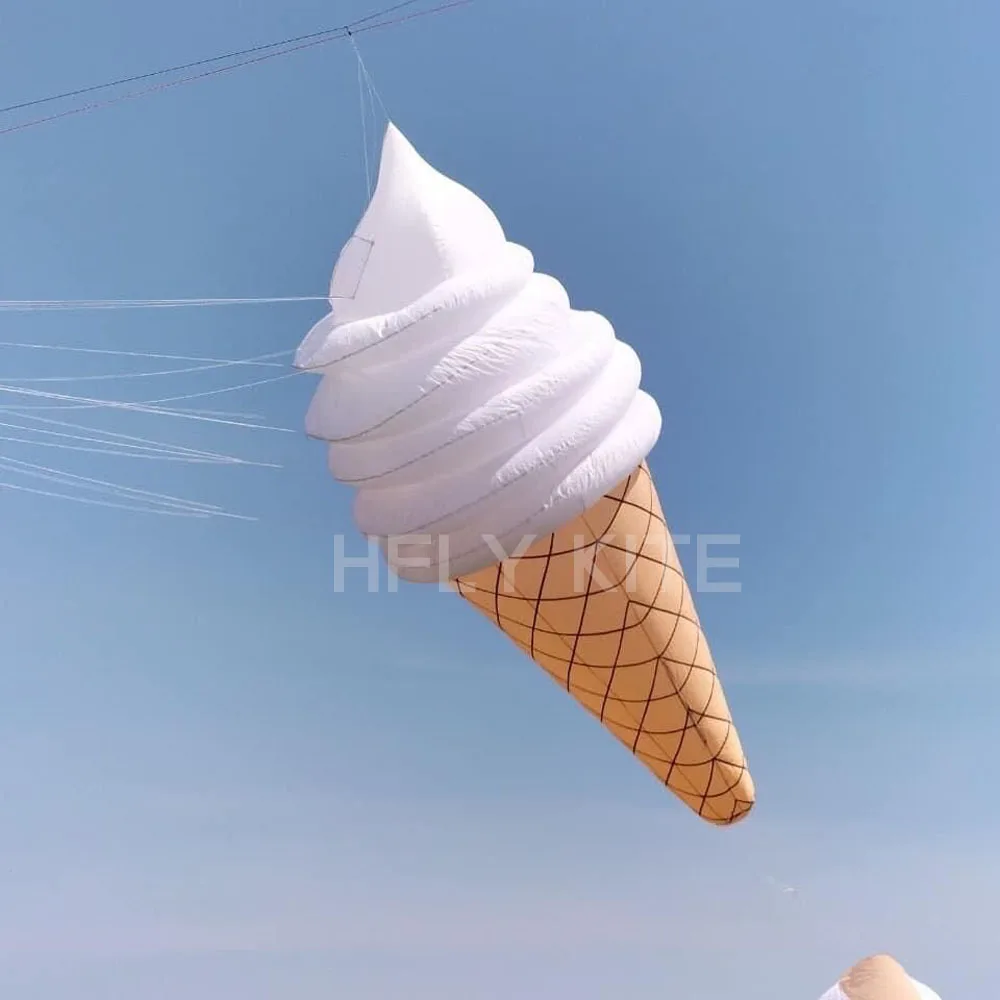 New Arrival 5m Large Soft Inflatable Ice Cream Kite Line Laundry for ...