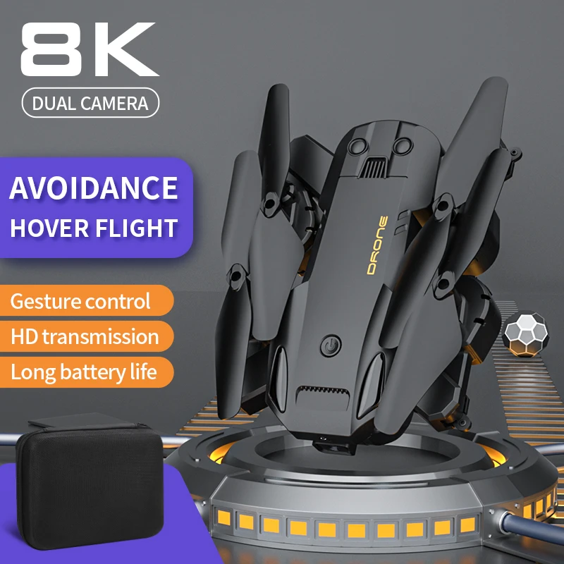 Gps 5g 8k Hd Zangão Profissional Câmera Dupla Wifi Fpv Obstáculo Evitar Dobrável Quadcopter Rc ...