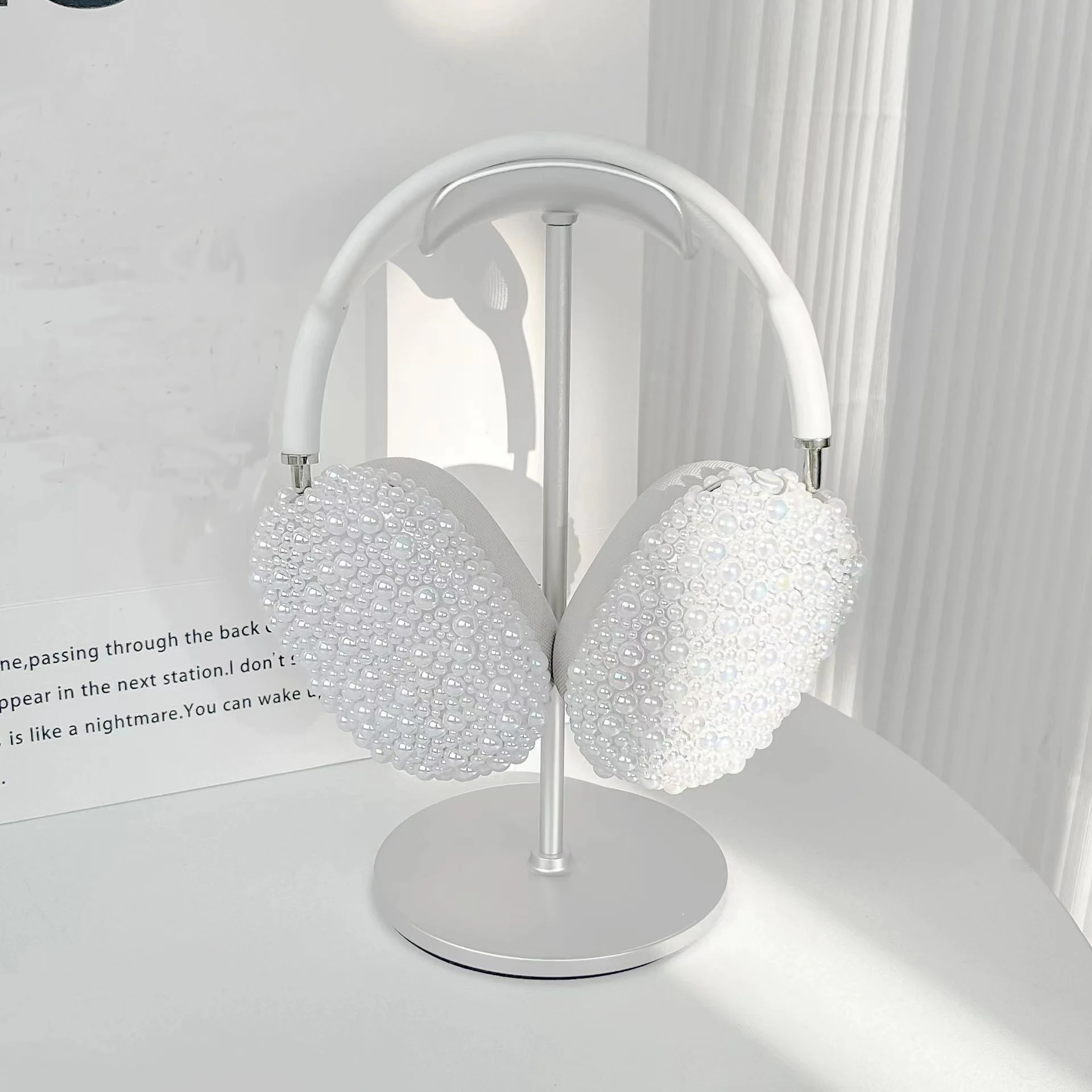 For Apple Airpods Max DIY Fashion Cute Girl Crystal Handmade Laser ...
