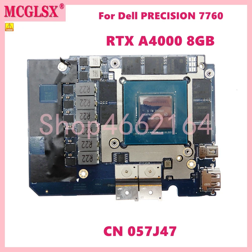 RTX A4000 8GB QN20-E3-A1 Video Graphic Card CN:057J47 For Dell ...
