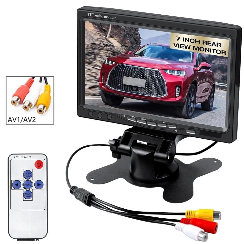 7-0-display-TFT-LCD-Color-RCA-Monitor-For-Car-Rear-View-Reverse-Backup ...