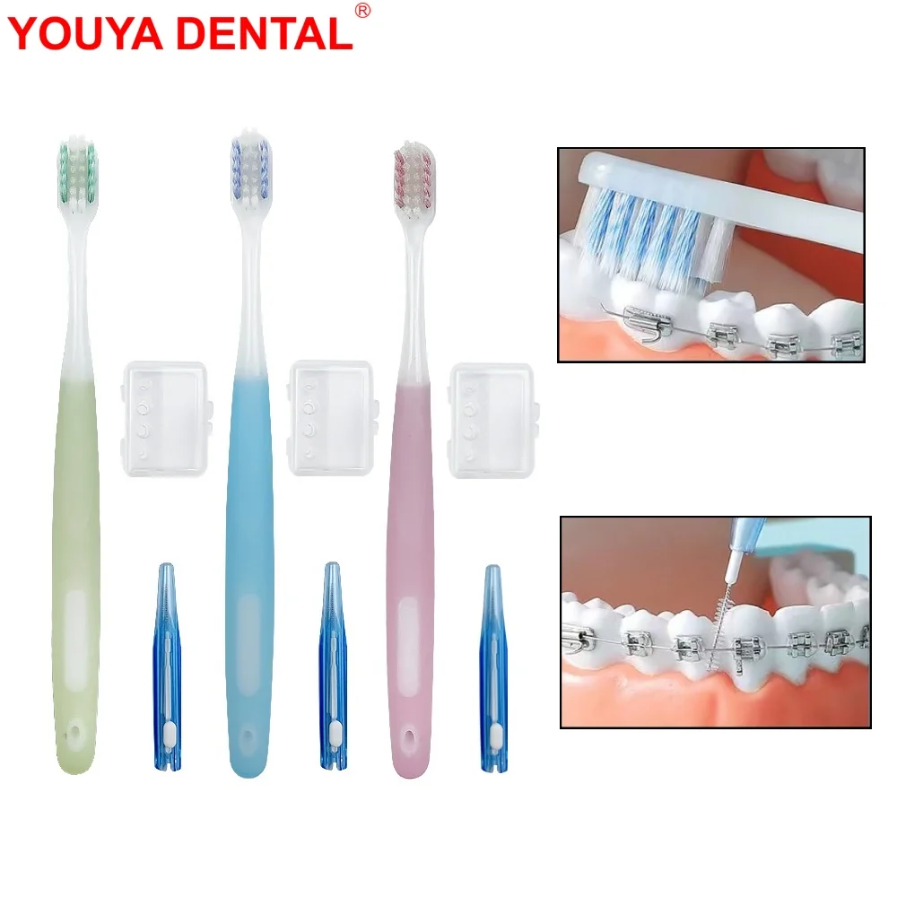 5pcs-Orthodontic-Toothbrushes-Braces-Soft-Bristle-V-Shaped-Ortho-Tooth ...