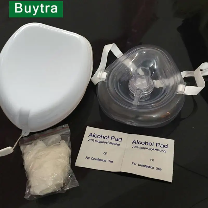 Artificial Respiration One-Way Breathing Valve Mask First Aid CPR ...