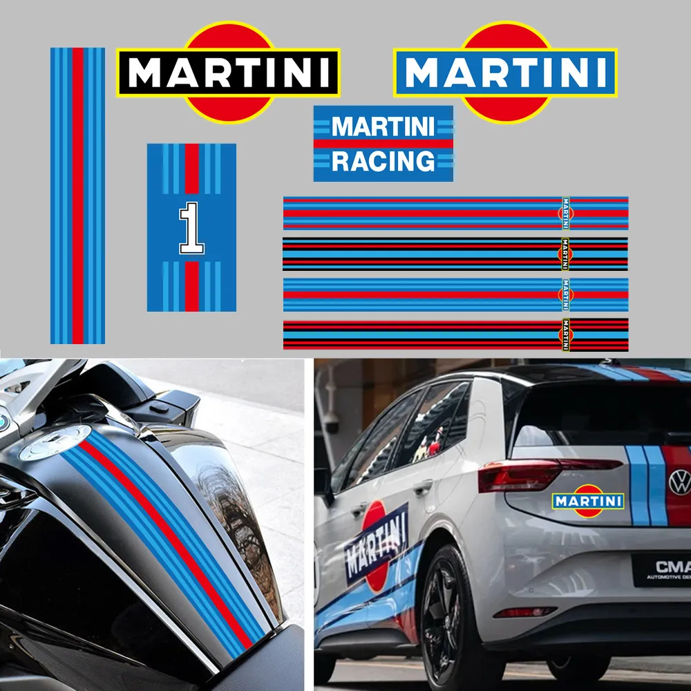 Martinis Racing Stickers Modification Signs Martini Motocross Racing ...