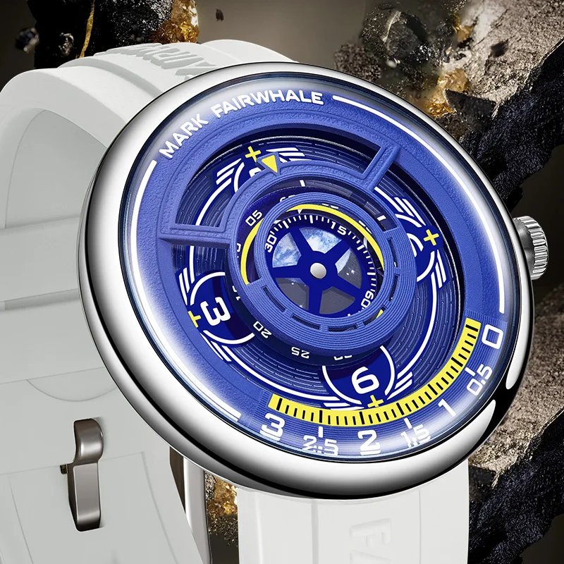 Mark Fairwhale 2025 new Three dimension watch men fashion trend earth ...