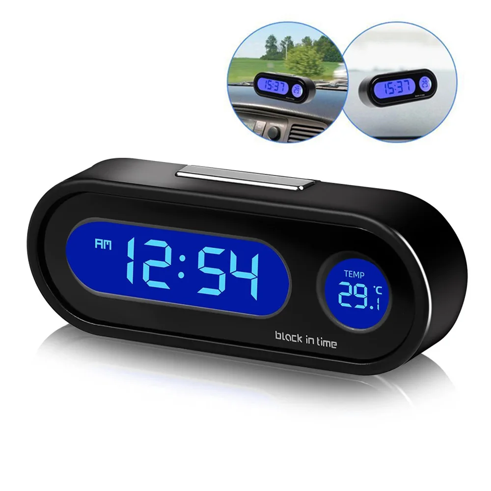 Car-Digital-Clock-Mini-Electronic-Watch-Automotive-Dashboard-Time ...