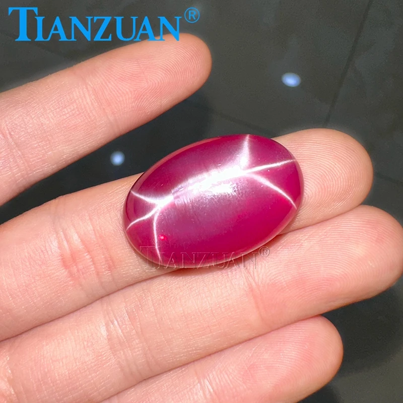 Corundum Gemstones Star Ruby Cabochon