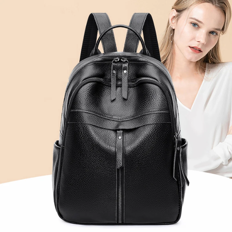 Pu Leather Small Backpack Women Fashion Shoulder Bag Ladies High ...