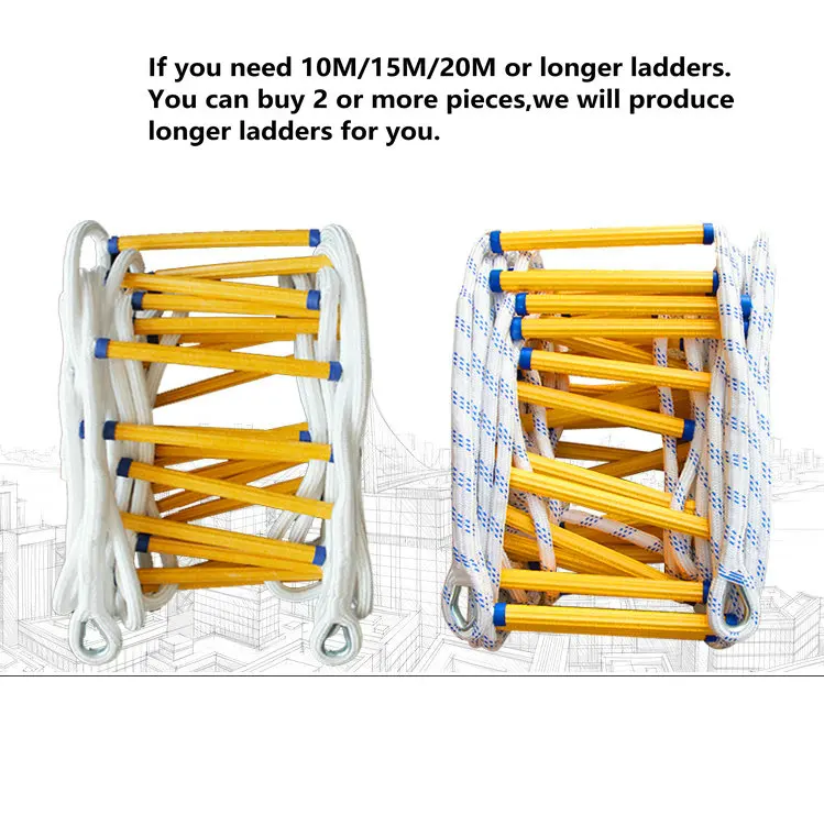 5M-Fire-escape-soft-ladder-household-resin-climbing-ladder-non-slip ...
