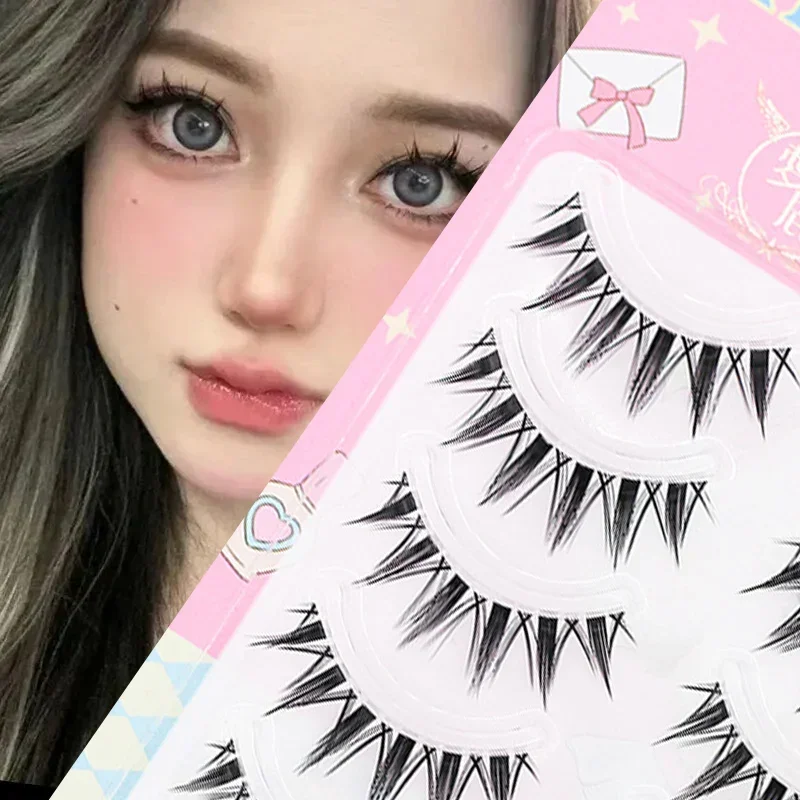 Voluminous Manga Eye False Eyelashes - Naturally Soft & Spiked Wet Look ...