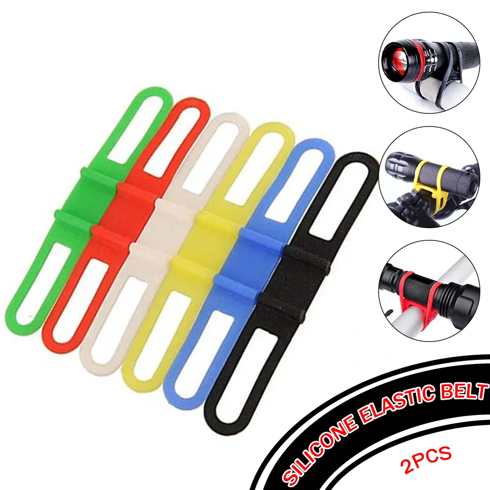 2pcs Bicycle Handlebar Silicone Bike Light Torch Flashlight - AliExpress