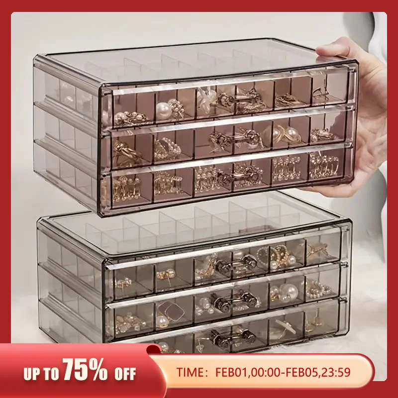 1pc-72-Grids-Jewelry-Storage-Box-Transparent-Multi-layer-Compartment ...