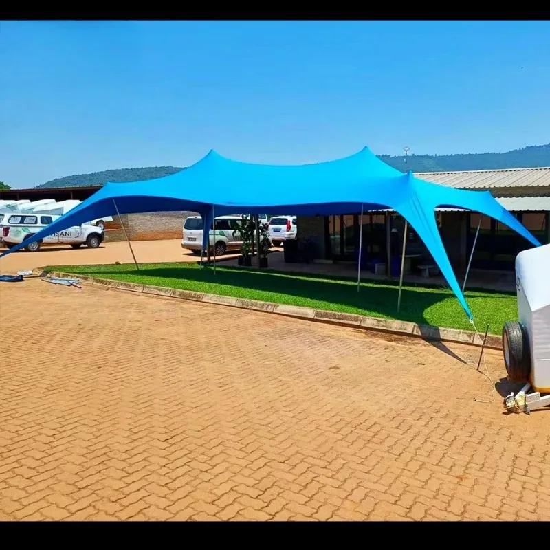 Factory low price pole supporting stretched tent white beach marquee ...