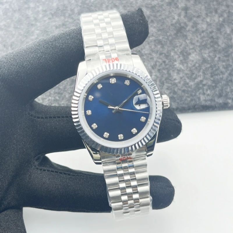 NH35-Diamond-studded-Mechanical-Watch-36-Log-Modification-39mm ...