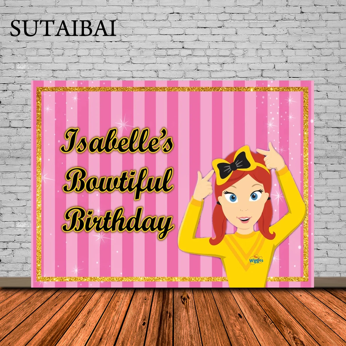 The-Wiggles-Theme-Backdrop-Kids-Birthday-Party-Background-Bunting ...