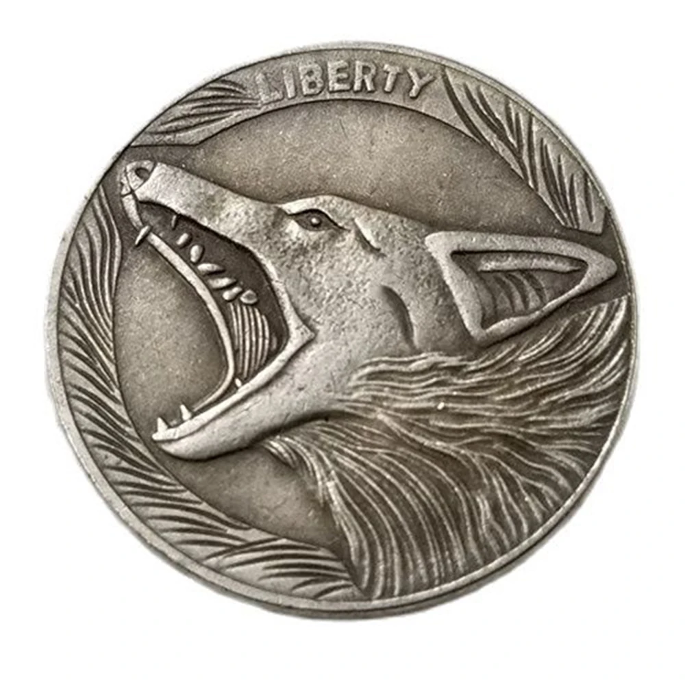 America-Wanderer-Coin-Bison-and-Wolf-Pattern-Commemorative-Coin-Collection-Crafts-Souvenirs ...