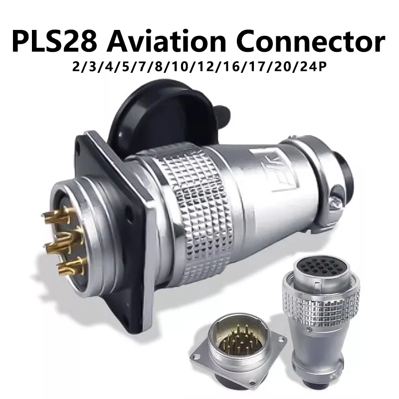 PLS28 P28-2/3/4/5/7/8/10/12/16/17/20/24/26 Pin Aviation Plug Male ...