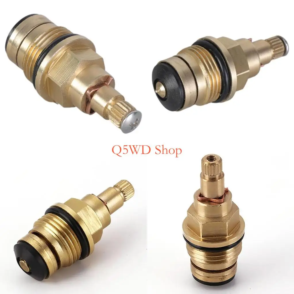 Q5WD Faucet Cartridge Brass Slow Opening Valves Hot And Cold Water ...