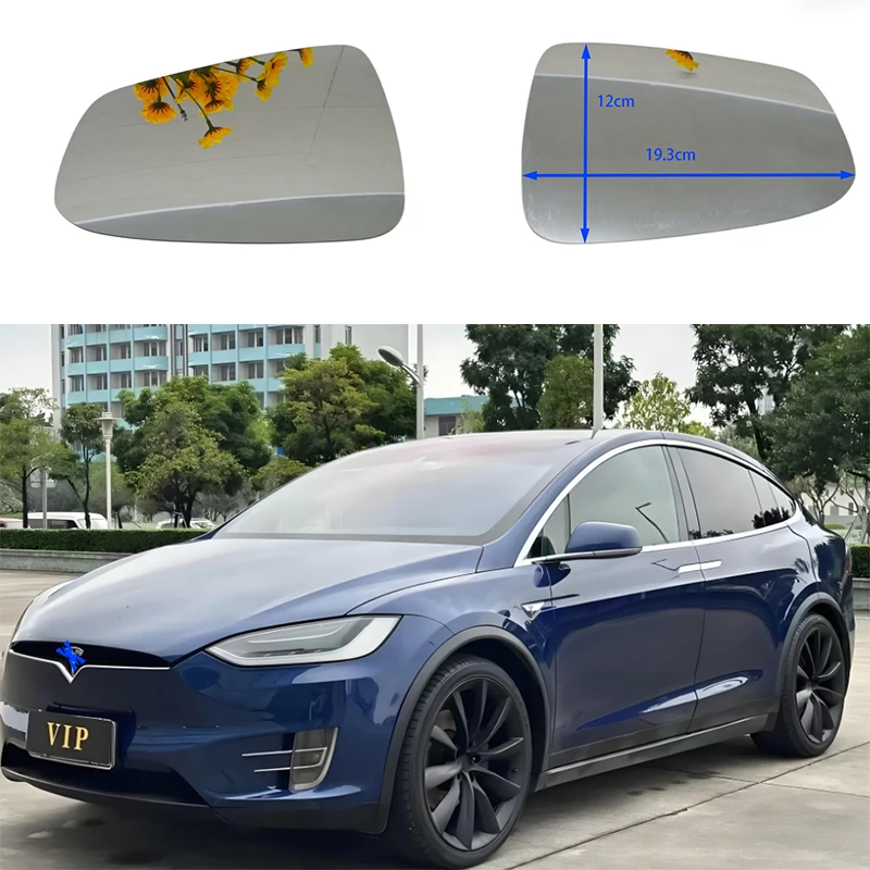 Left/Right Side Heated Mirror Glass Rearview Mirror Glass For Tesla ...
