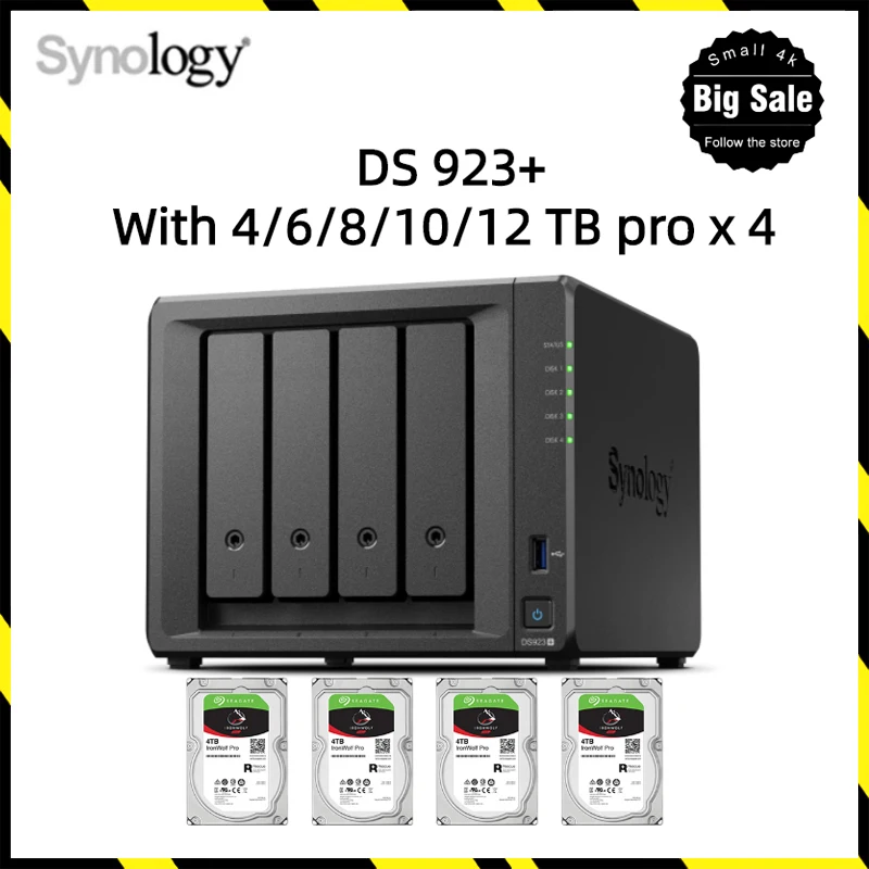 Synology-DS923-4-Bay-NAS-Network-Storage-Enclosure-with-4-6-8-10-pro ...